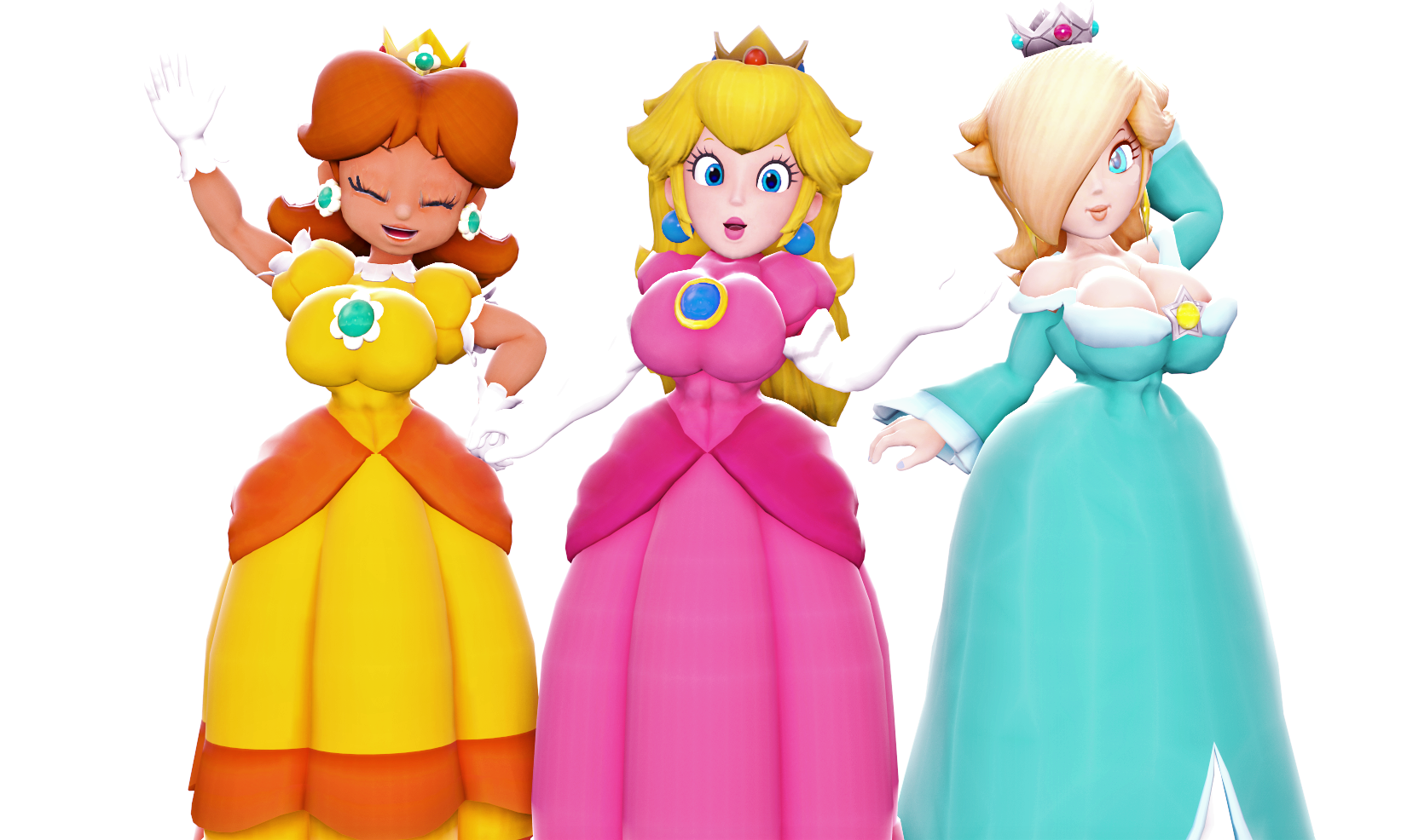 Super Mario Girls by RoyThePichu